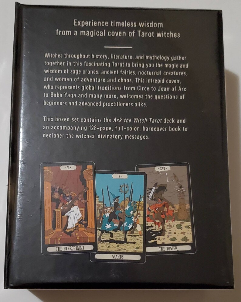 CARD DECK Ask the Witch Tarot Deck and Guidebook Set 78 - Etsy