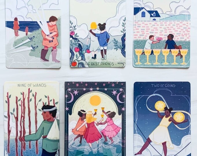 CARD DECK!! Tarot for Kids Deck and Guidebook Set (78 Cards & 96 Pages ...