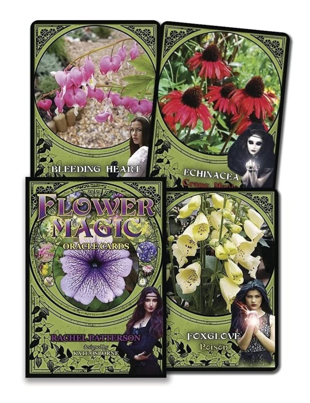 CARD DECK!! Flower Magic Oracle Deck and Guidebook Set (48 Cards & 112 ...