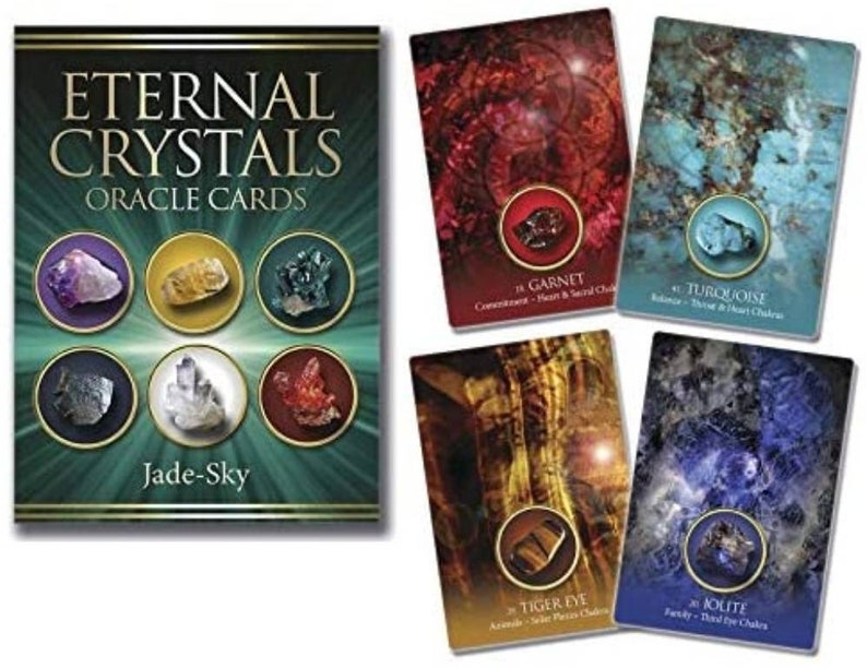CARD DECK Eternal Crystals Oracle Deck and Guidebook Set 44 - Etsy