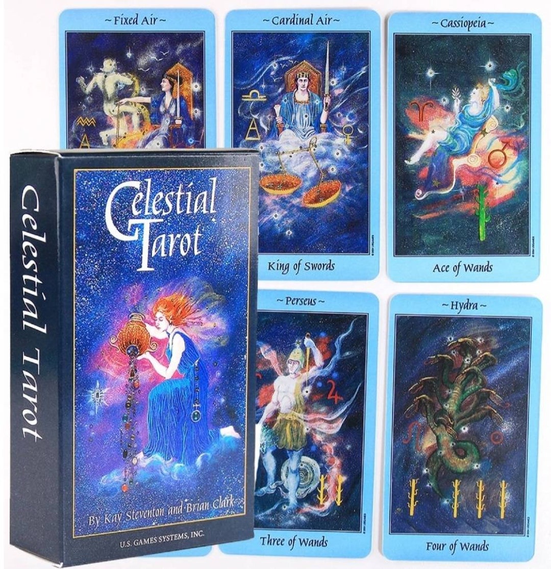 CARD DECK!! Celestial Tarot Deck and Booklet Set (78 Cards)(standard Version) - Etsy