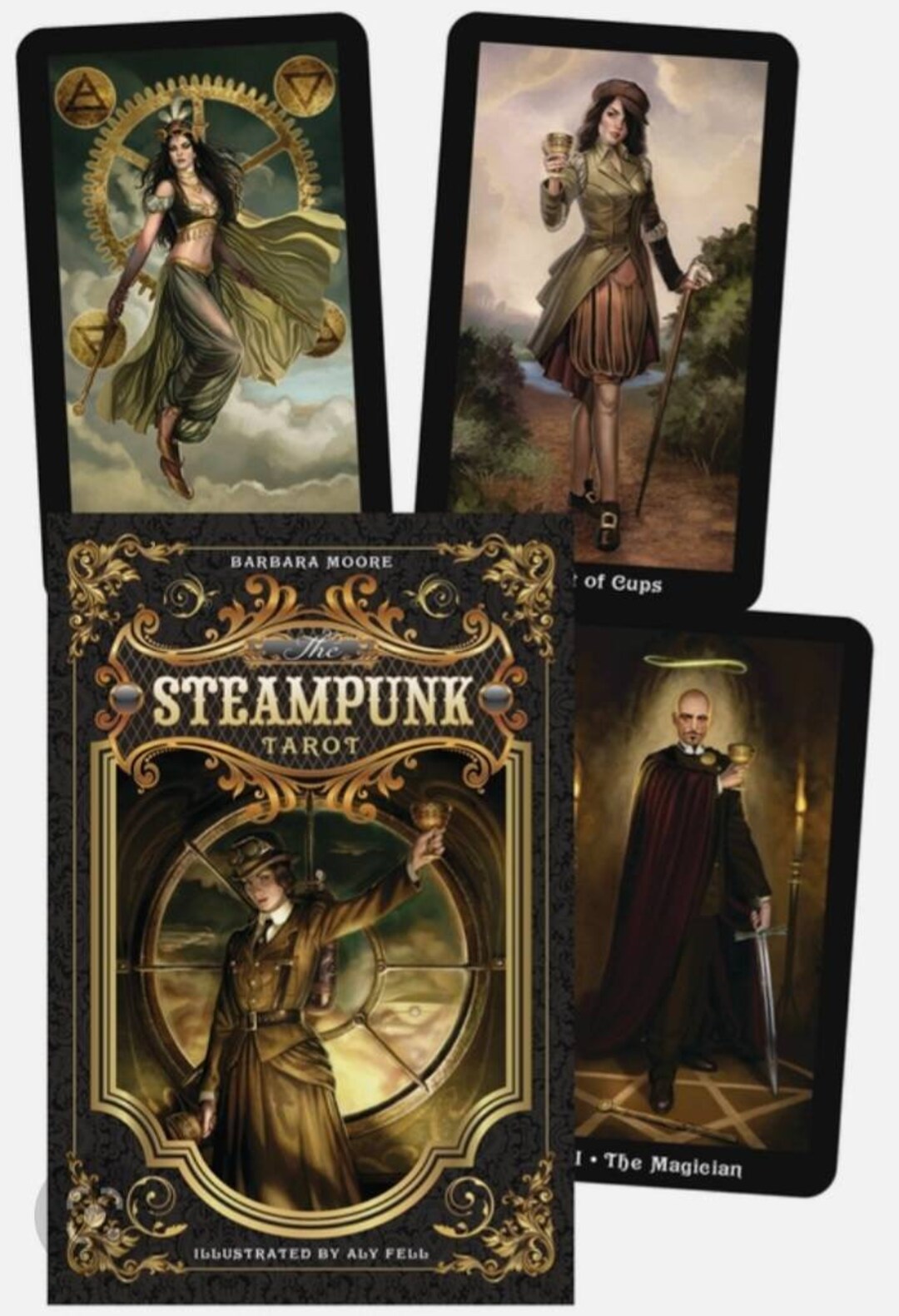 CARD DECK!! Steampunk Tarot Deck and Guidebook Set (78 Cards & 312 ...