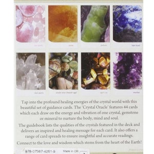 CARD DECK!! Crystal Oracle Deck and Guidebook Set (44 Cards)(standard ...