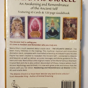 OOP CARD DECK Atlantis Oracle Deck and Guidebook Set 45 Cardsstandard ...