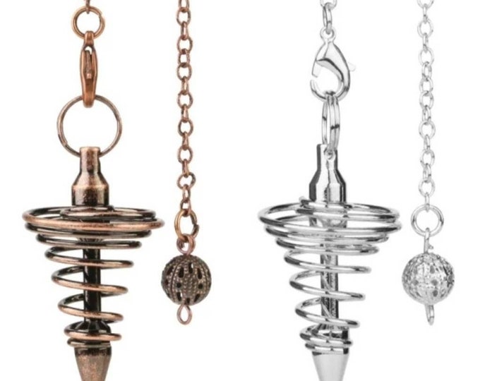 PENDULUMS!! Metallic Alloy Chain Divination Pendulums (bronze, Silver ...