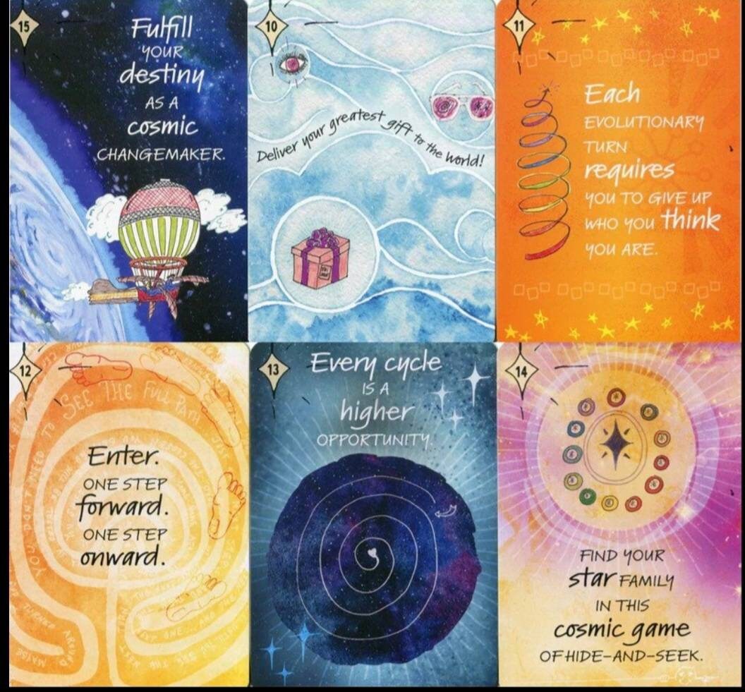 CARD DECK the Cosmic Journey Oracle Deck and Guidebook Set - Etsy