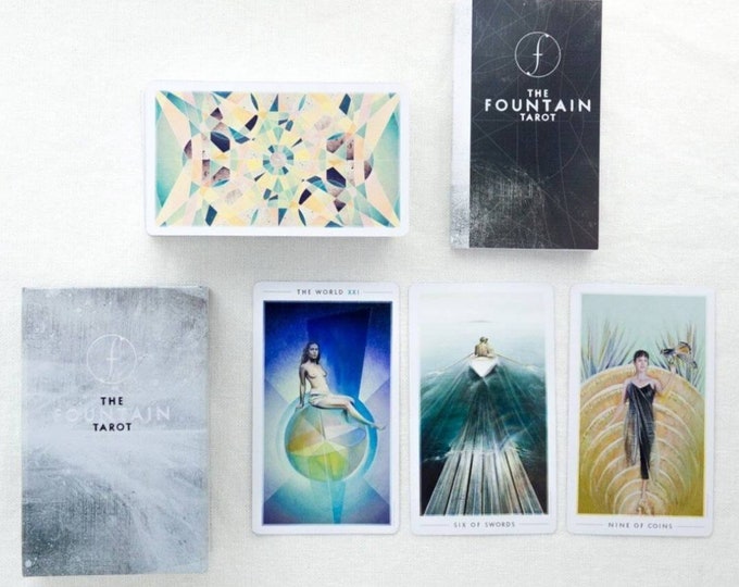CARD DECK!! the Fountain Tarot Deck and Guidebook Set (78 Cards ...