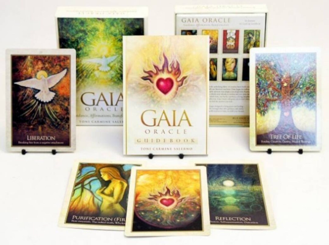 CARD DECK Gaia Oracle Deck and Guidebook Set 45 Cards & 88 - Etsy