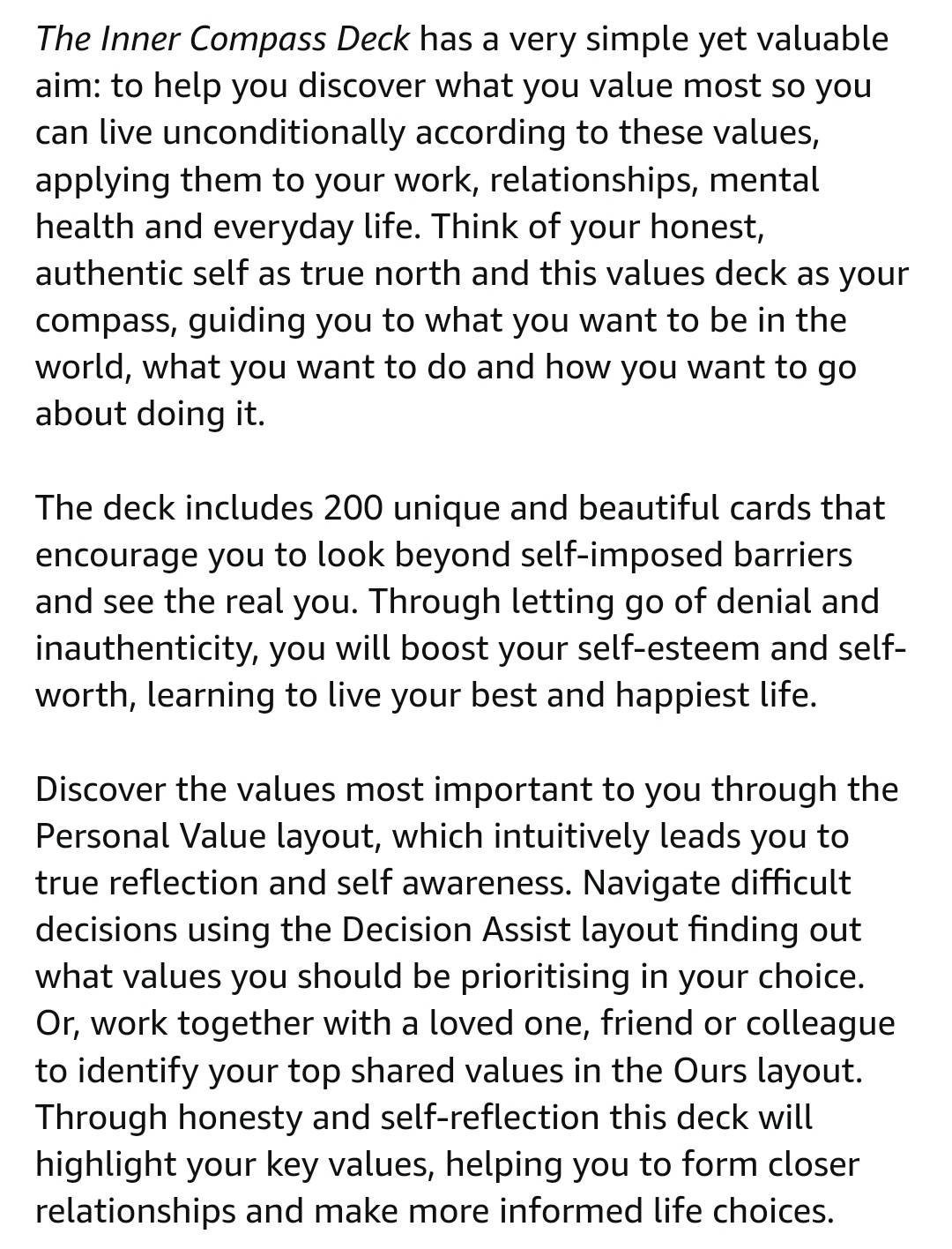 CARD DECK!! the Inner Compass Oracle Deck and Guidebook Set (200 Cards ...