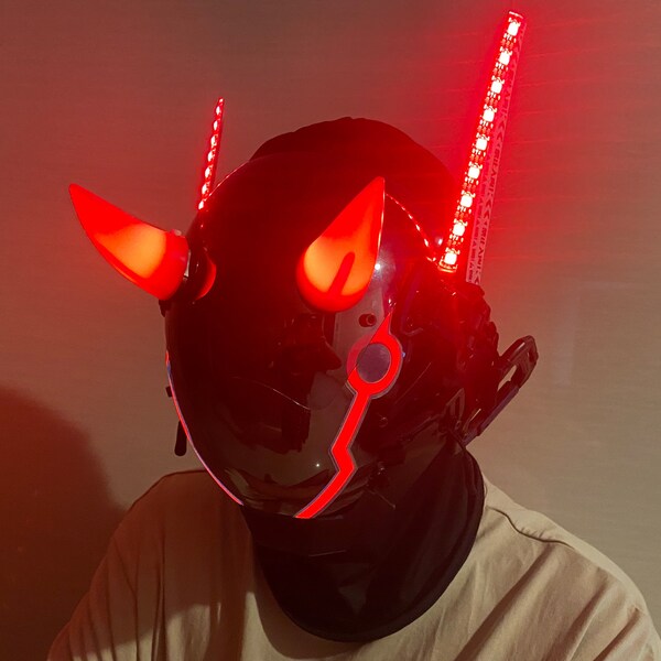 Cyberpunk Mask With Screen - Etsy
