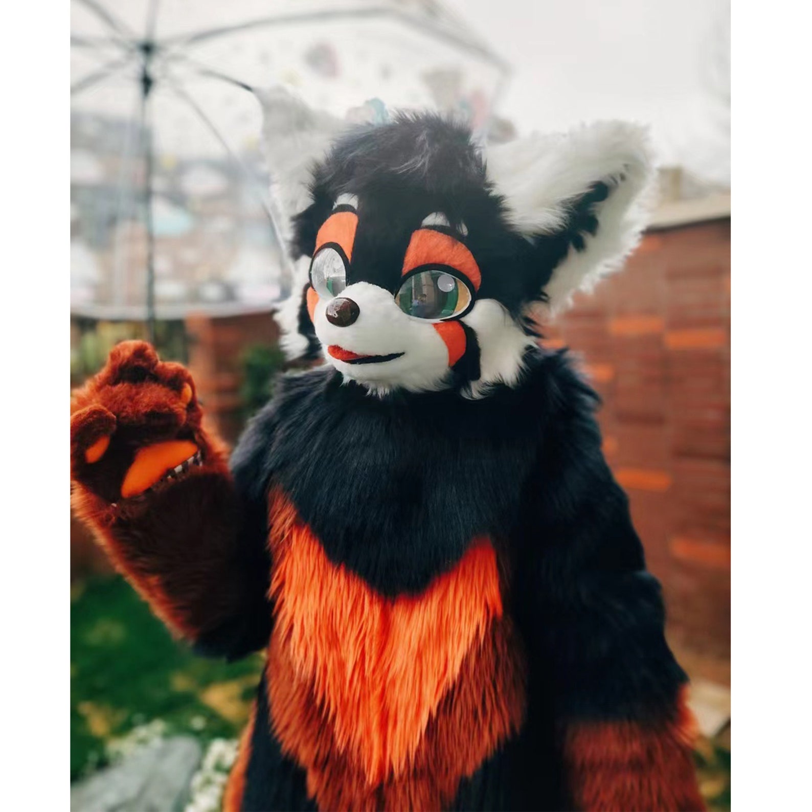 Fursuit Full-body Red Panda Customization - Furry Paws Head Tail Shoes ...