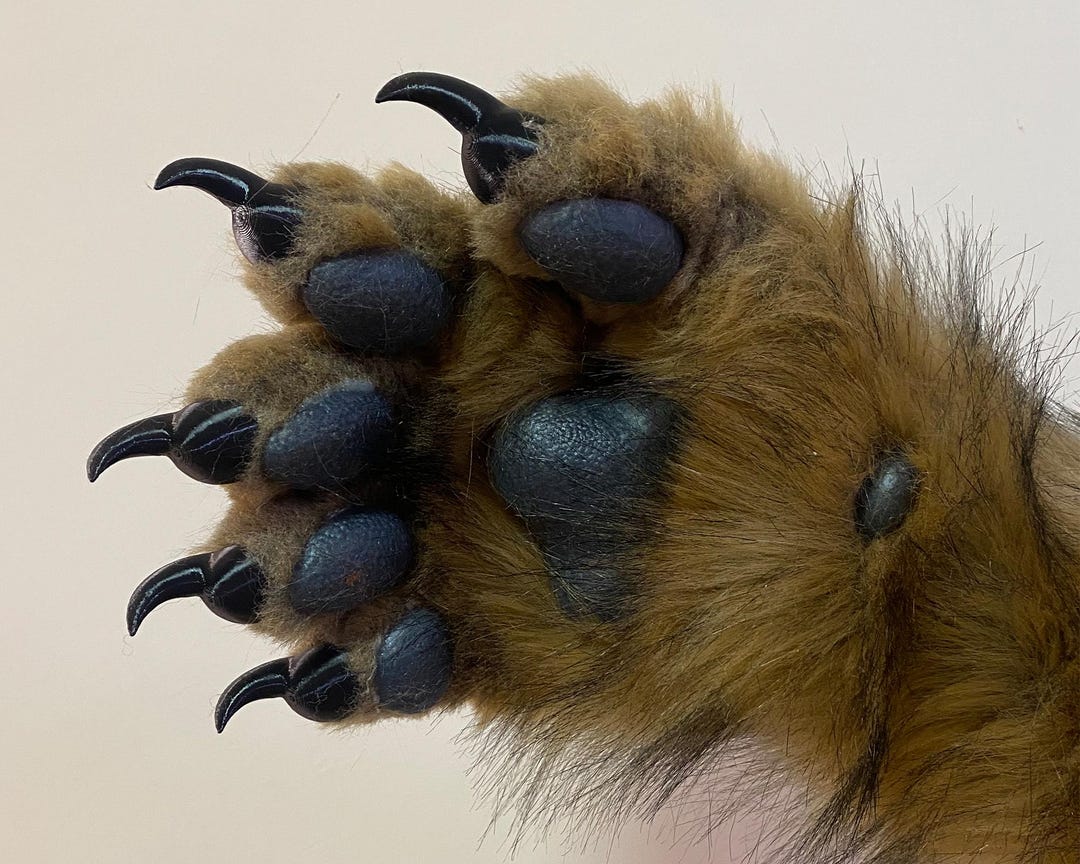 Realistic Fursuit Paws: Five Finger Animal Gloves - Cosplay Costume - Etsy