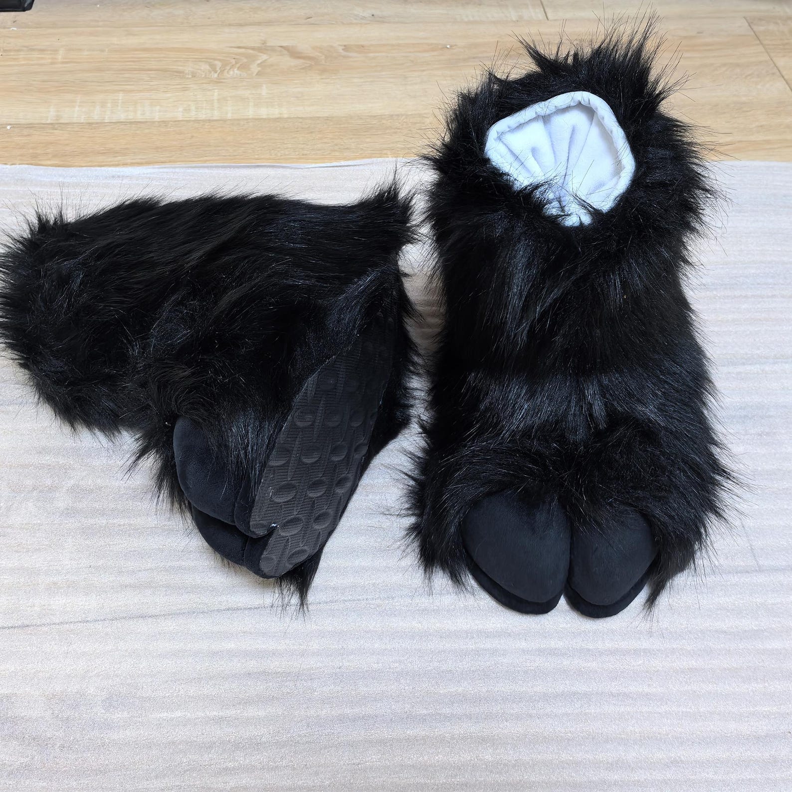 Black Fursuit Hoof Shoes: Furry Paws Cosplay Footwear - Etsy