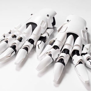 Cyberpunk Gloves Photosensitive Resin 3D Printing Cyberpunk Cosplay ...