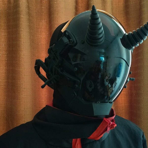 Cyberpunk Helmet Motorcycle - Etsy