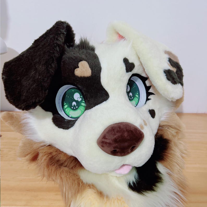 Fursuit Patch Dog Toony Head - Furry Kemono Cartoon Head - Accept ...