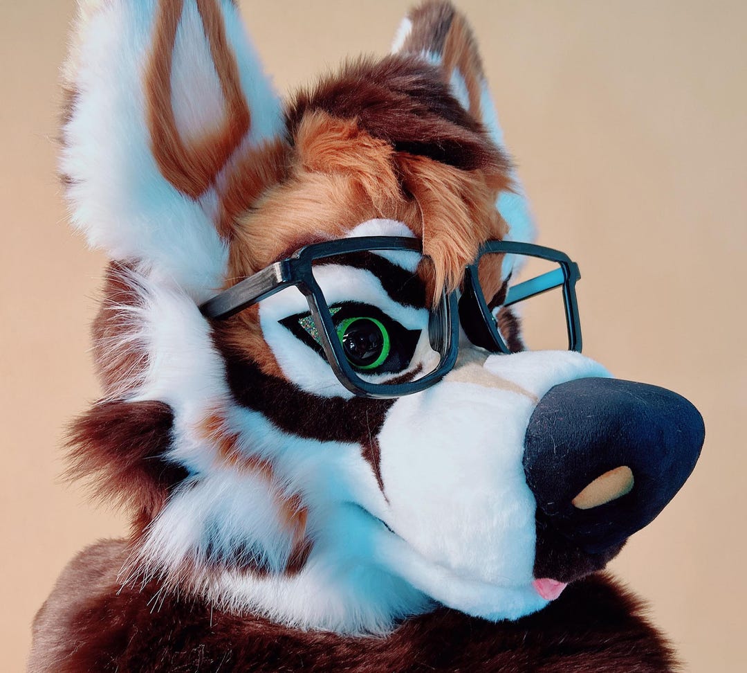 Fursuit Wolf Toony Head - Furry Kemono Cartoon Head - Accept Commission ...