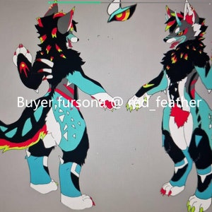 Fursuit Full-body Customization - Furry Five-finger Paws Head Tail ...