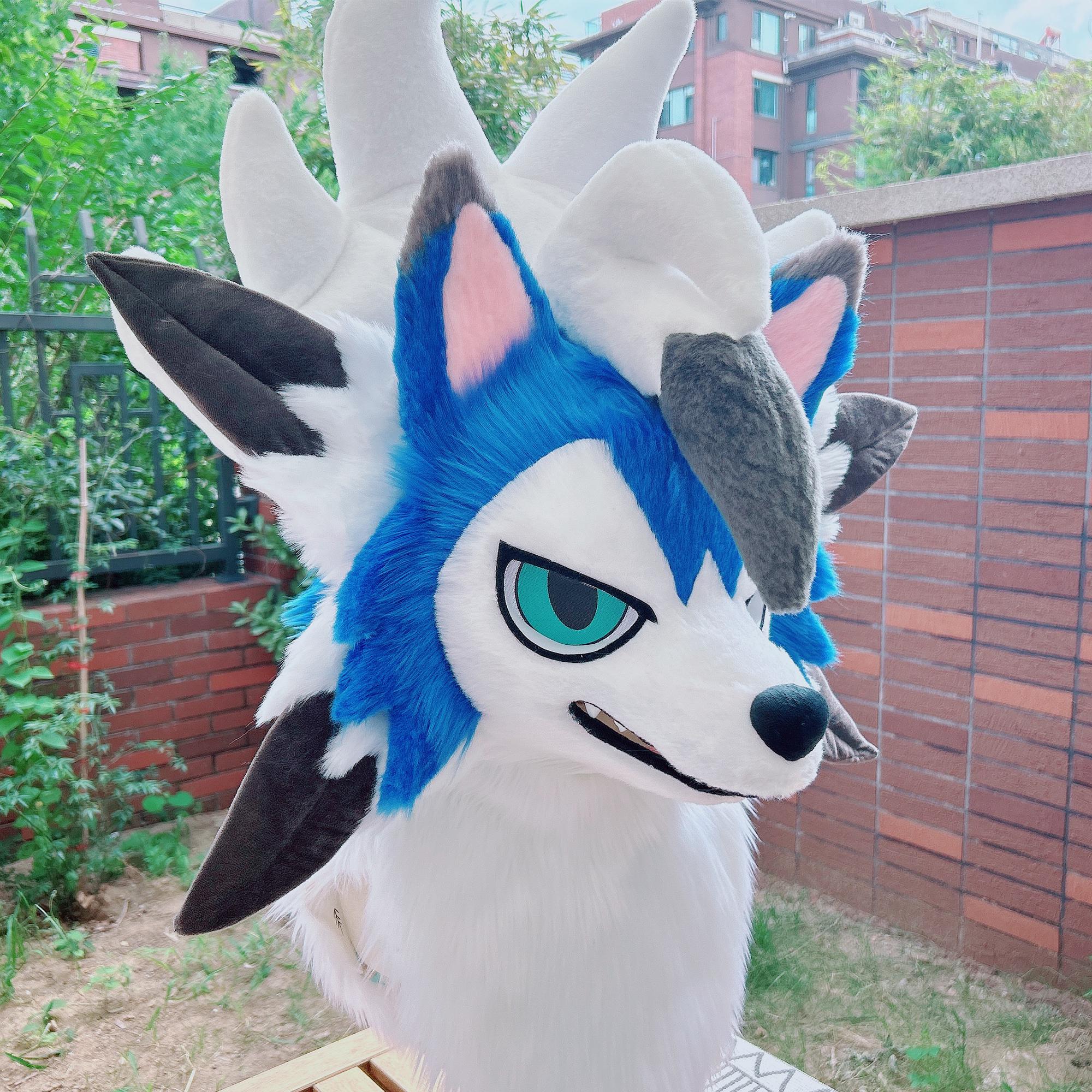 Fursuit Pokemon Lycanroc Full-body Customization - Furry Paws Head Tail ...
