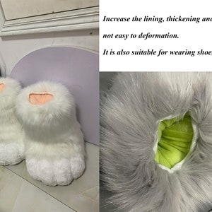 Fursuit Feet Paws - Furry Shoes Paws Kemono Foot Outdoors Paws Cosplay ...