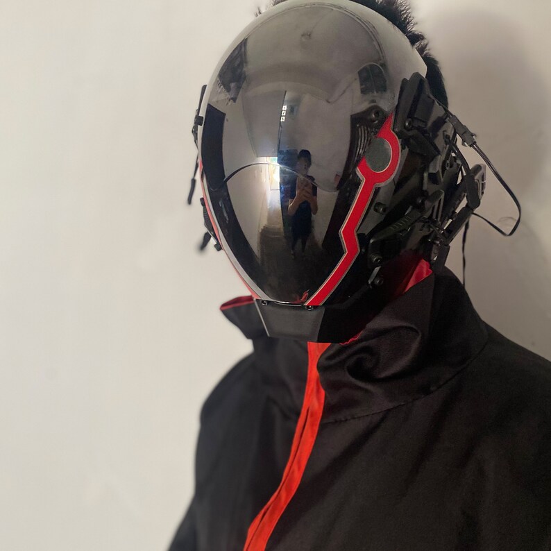 Cyberpunk Mask Cyber Mask Samurai Helmet Tactical Helmet - Etsy