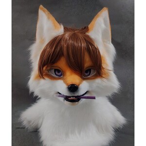 Fursuit Head Fox Furry Head Semi-realistic Head Skull Base Cosplay ...