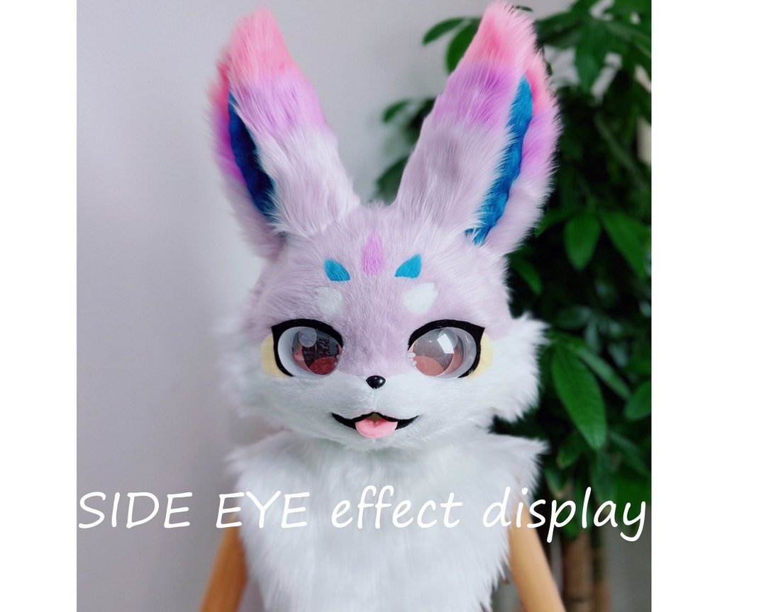 Fursuit Rabbit Head SIDE EYE - Furry Head Custom - Etsy