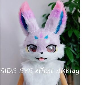 Fursuit Rabbit Head SIDE EYE - Furry Head Custom - Etsy