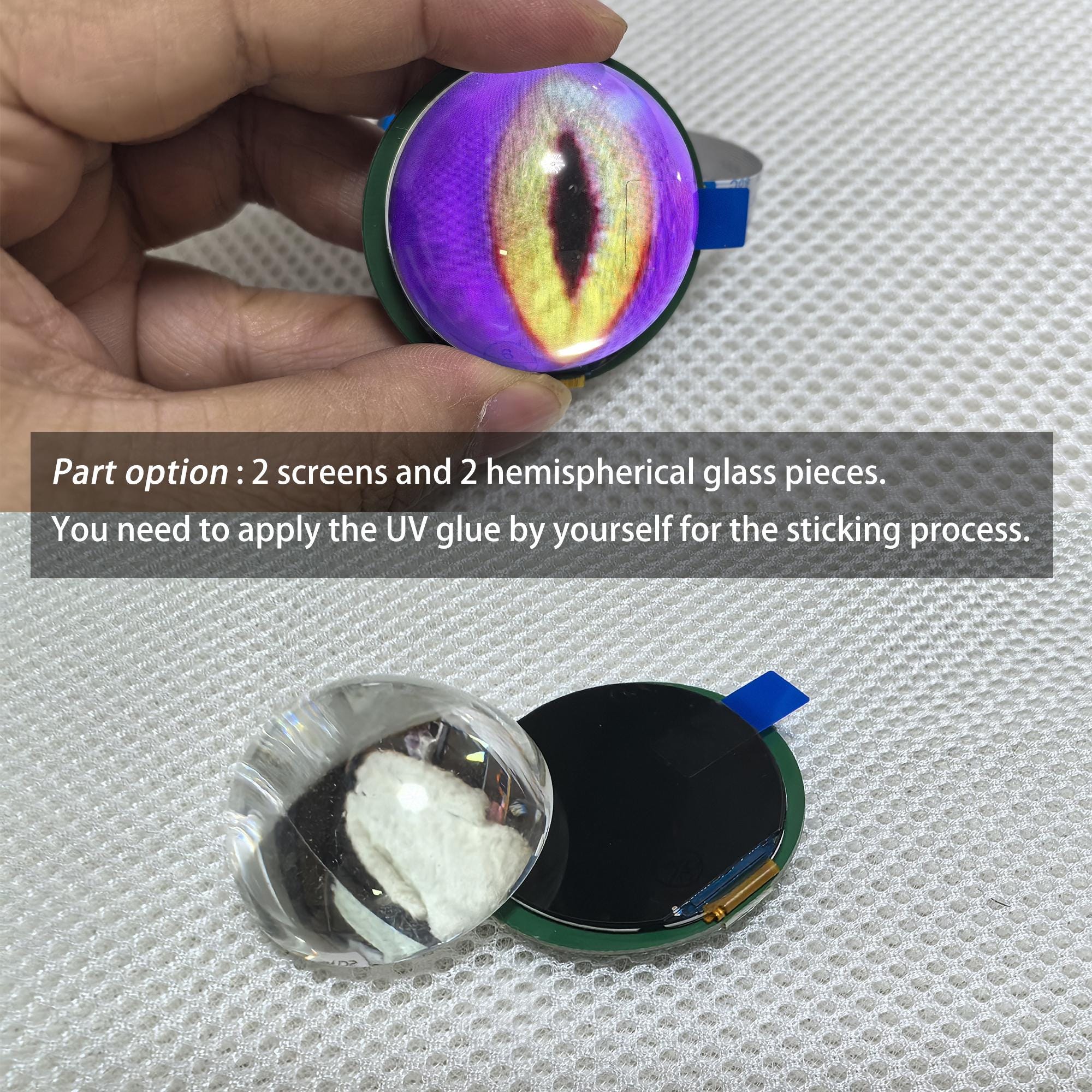 LCD Eyes DIY Kit 3.0 for Fursuit Robot Doll : Wireless Controller ...