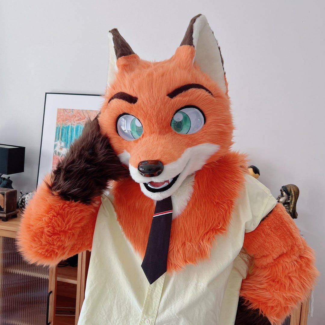Toony Fox Fursuit Head Customization - Furry Paws Head Tail Shoes ...