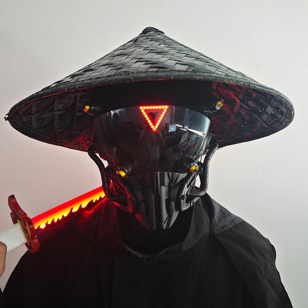Cyberpunk Samurai Helmet - Etsy