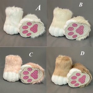 Fursuit Feet Paws - Furry Shoes Paws Kemono Foot Outdoors Paws Cosplay ...