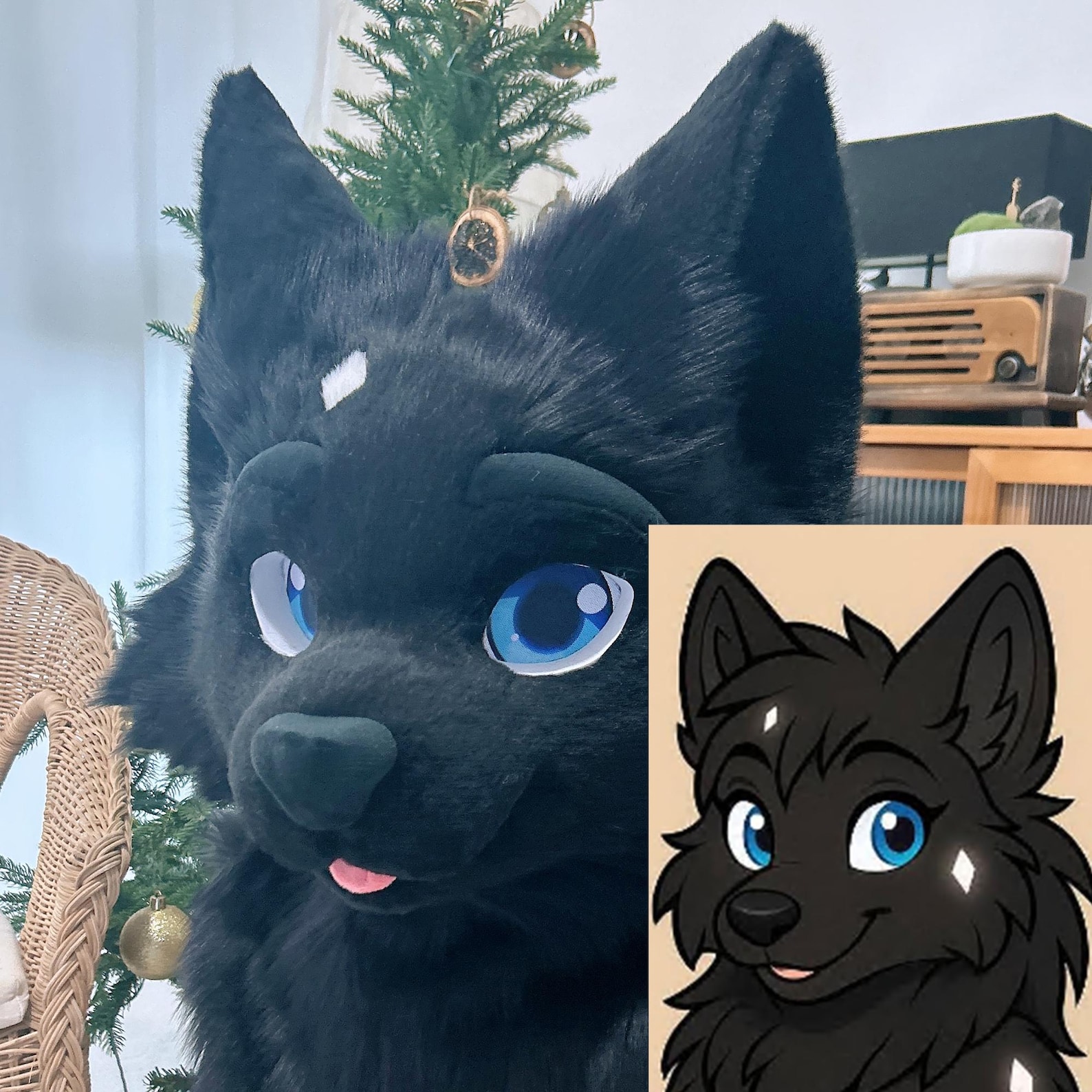 Toony Dog Fursuit Head: Custom Furry Head SCLMRO - Etsy