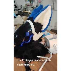 Fursuit Protogen Head Mask Kit: 3D Print Furry Skull Base With Lights ...