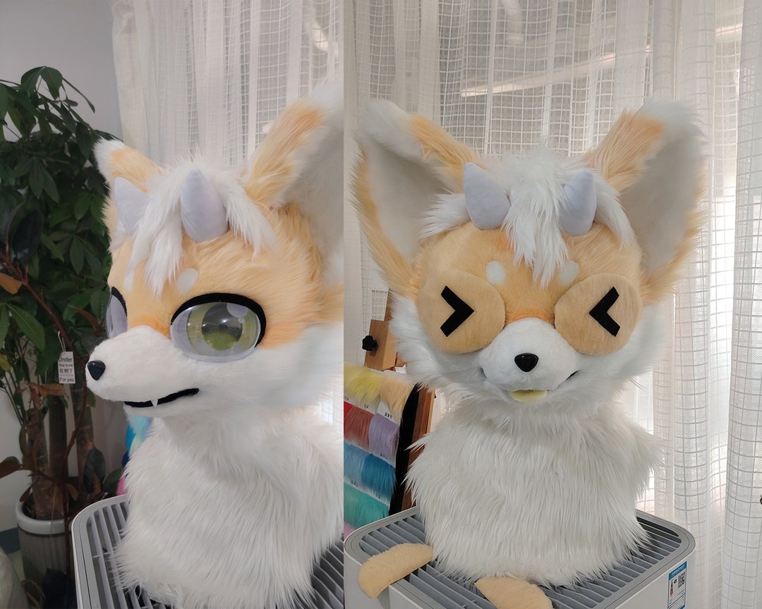 Movable Eyelids Fursuit Kemono Head Furry Head Kemono Head Skull Base ...