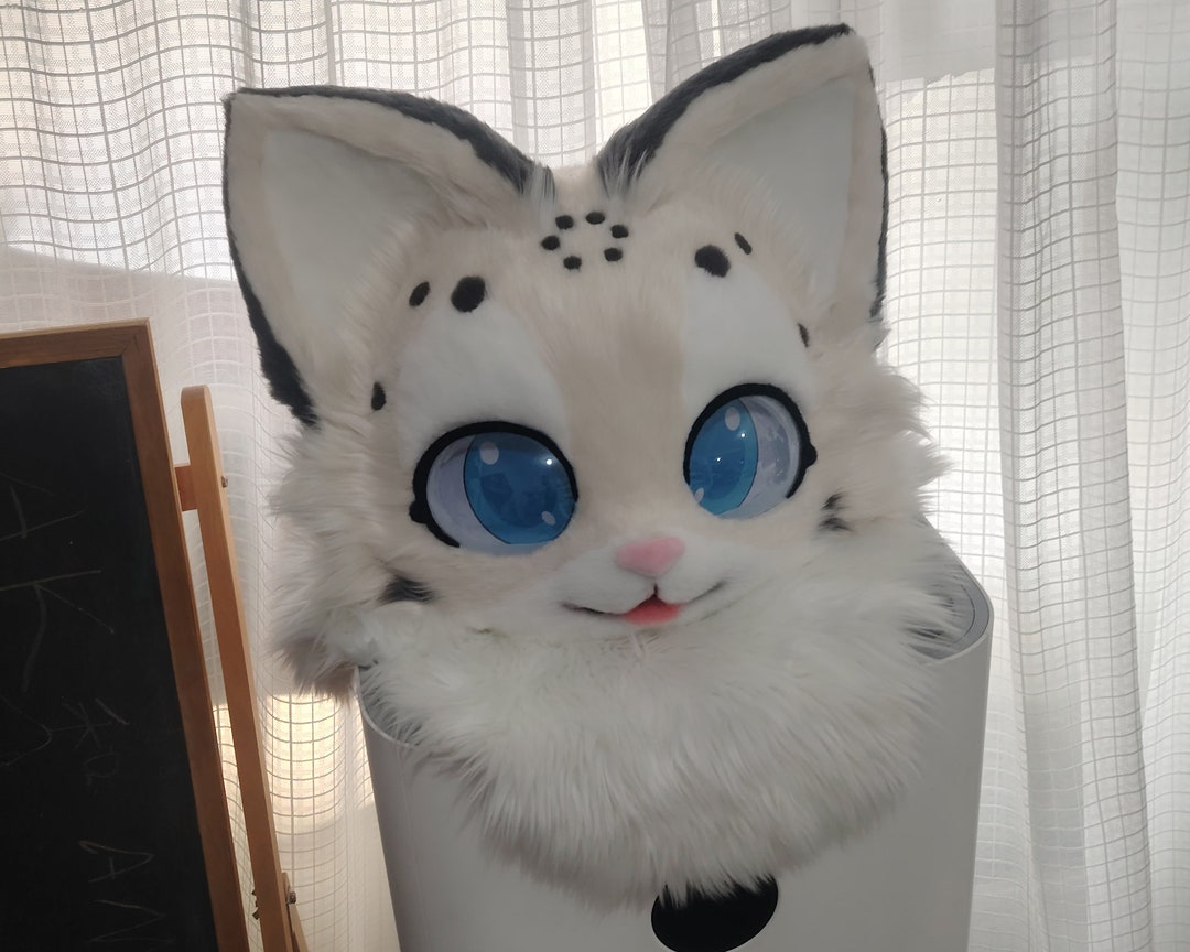 Kemono Fursuit Head: Custom Cat Dragon Cosplay - Etsy