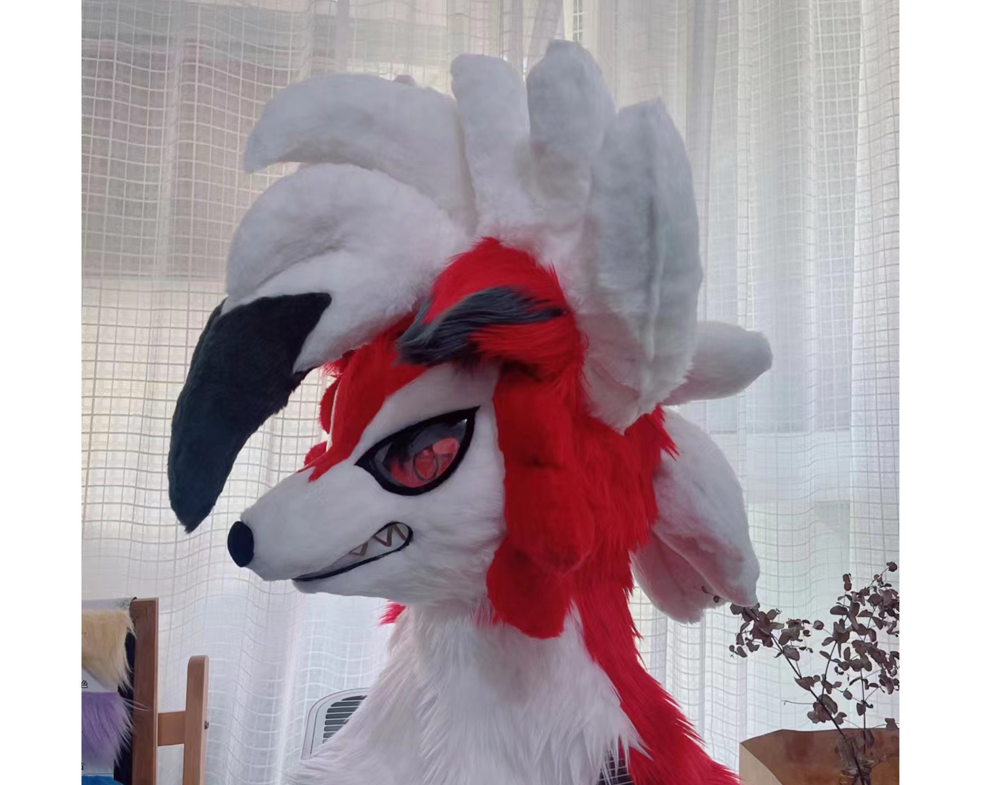 Fursuit Pokemon Lycanroc Full-body Customization - Furry Paws Head Tail ...
