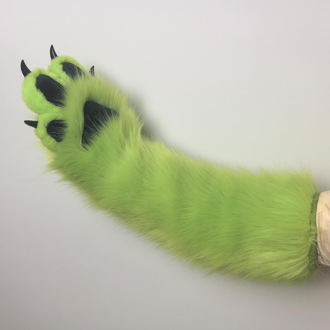 65cm Fursuit Paws Long Hand Arm Version - Furry Gloves Arm Animal ...