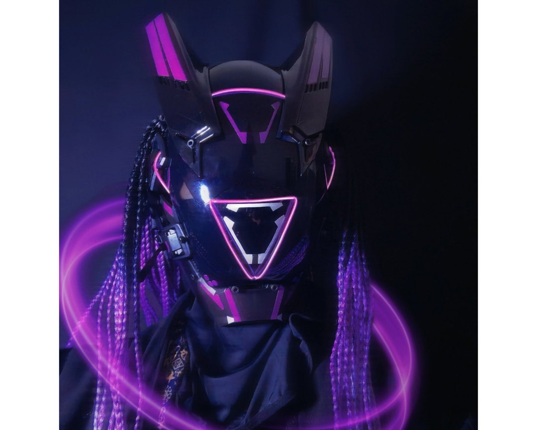 Cyberpunk Mask Cyber Mask Samurai Helmet Tactical Helmet - Etsy New Zealand