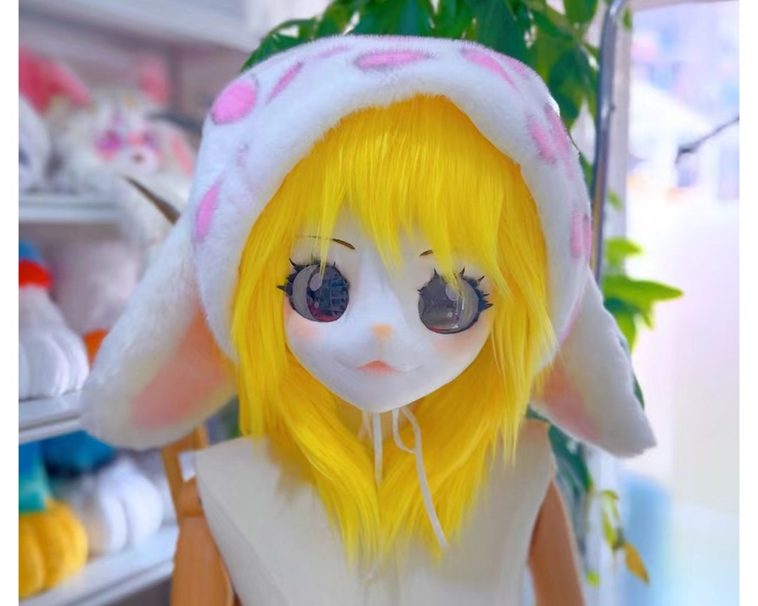 Kigurumi Head - KIG Rabbit Ears Head Furry Cospaly - Etsy