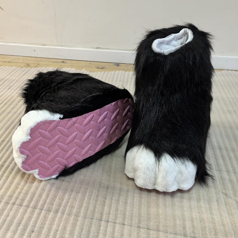 Black Fursuit Foot Paws : 4 Toed Furry Shoes - Commission Open ...