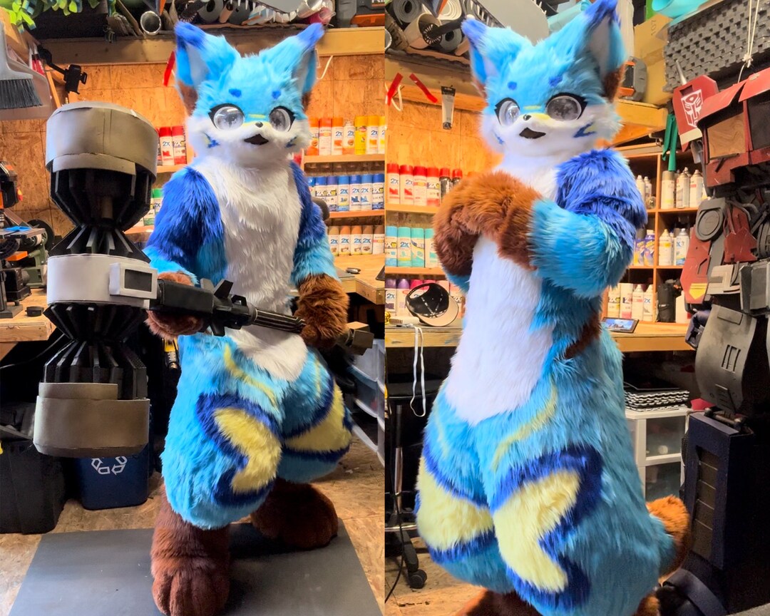 Fursuit Full-body Customization Furry Paws Head Tail Shoes Clothes by ...