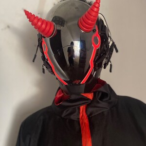 Cyberpunk Mask Cyber Mask Samurai Helmet Tactical Helmet Cosplay - Etsy