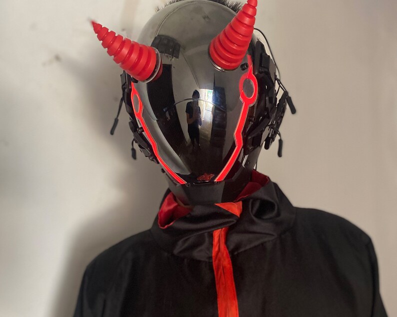 Cyberpunk Mask Cyber Mask Samurai Helmet Tactical Helmet - Etsy