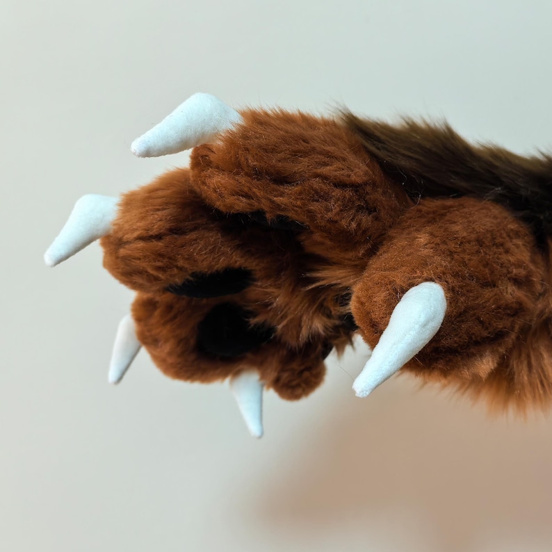Fursuit Paws: Long Arm Gloves, Animal Cosplay, Custom Size - Etsy