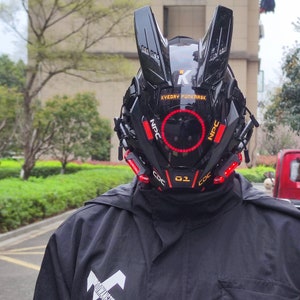 Cyberpunk Mask Cyber Mask Samurai Helmet Tactical Helmet Cosplay - Etsy