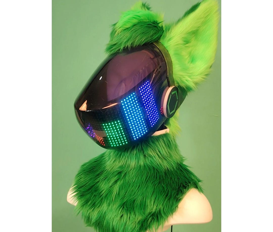 Protogen Head Custom - Fursuit Head Personalized - Furry Cospaly - SCLMRO - Etsy