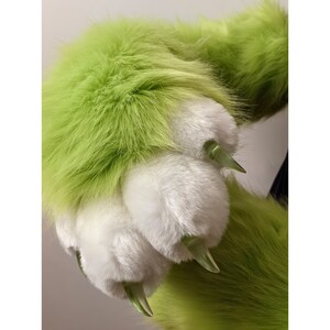 65cm Fursuit Paws: Long Furry Arm Gloves, Animal Cosplay - Etsy