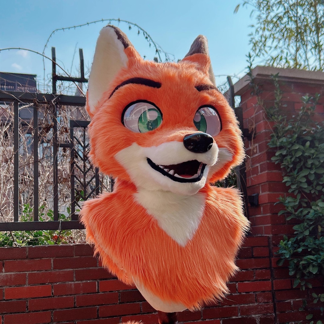 Fox NICK Fursuit Head Customization - Furry Paws Head Tail Shoes ...