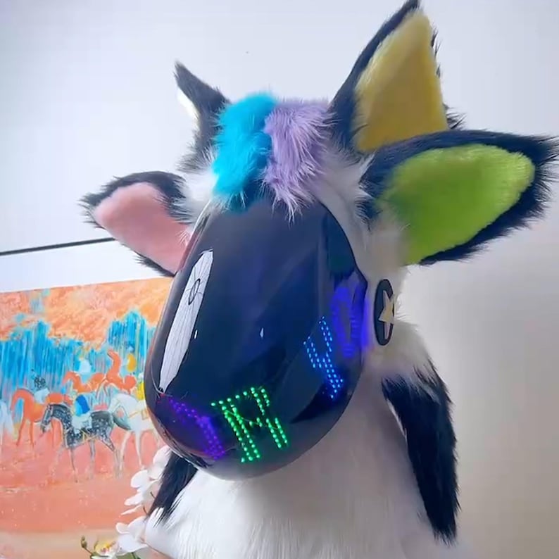 Protogen Head Custom - Fursuit Head Personalized - Furry Cospaly - Etsy